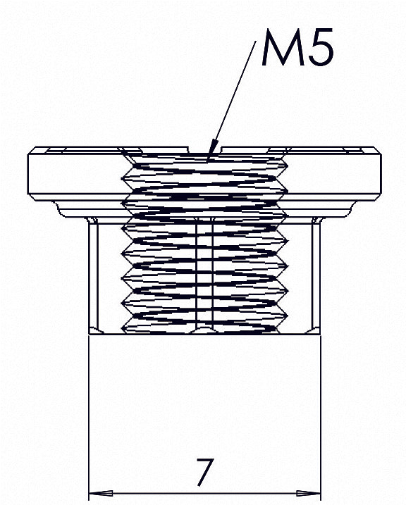 M5 Nut with 7mm Hex Steel (4) – Ausrab Industries